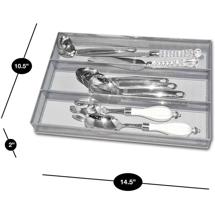 SmartDesign Smart Design Steel Metal Mesh Drawer Organizer w ...